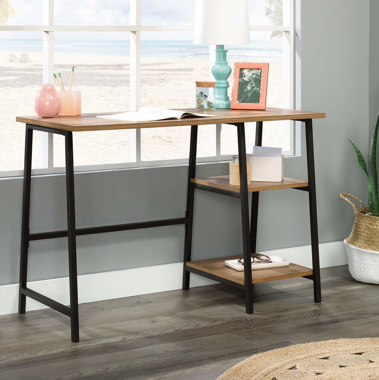 Industrial Style Bench Home Office Desk Sindoori Mango