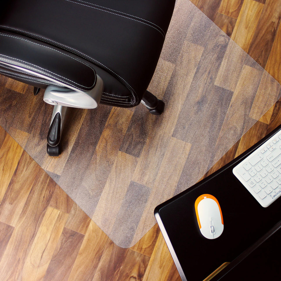 Marvelux Polycarbonate Chair Mat For Hard Floors Rectangular Heavy