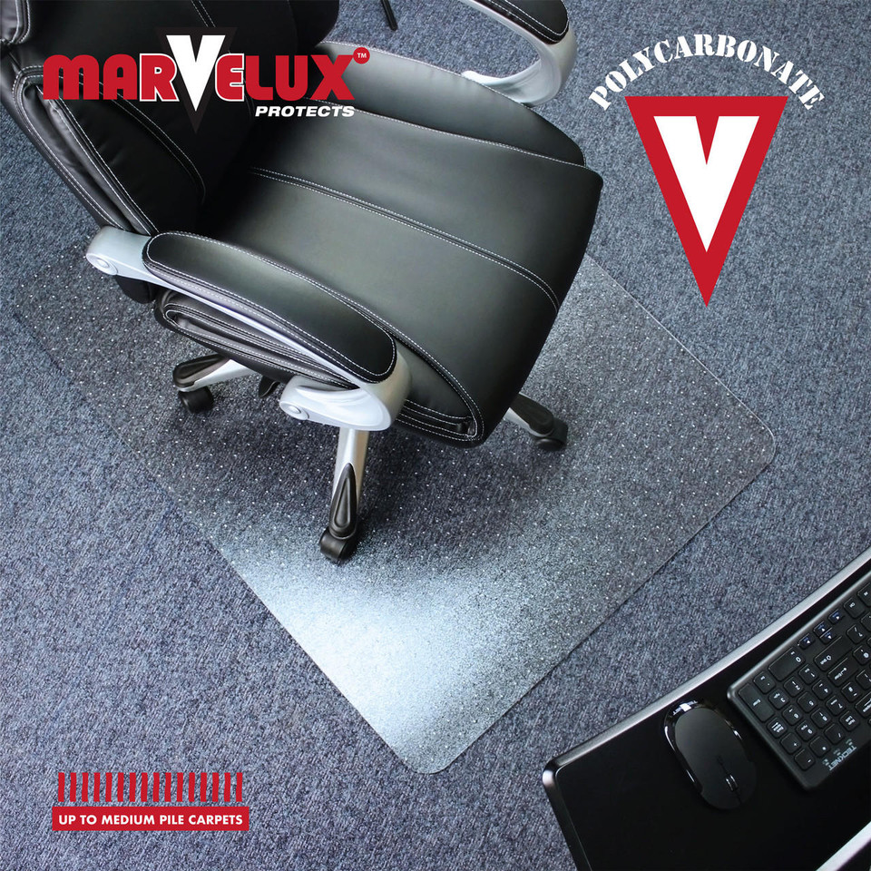 Marvelux Polycarbonate Chair Mat For Low Standard And Medium Pile