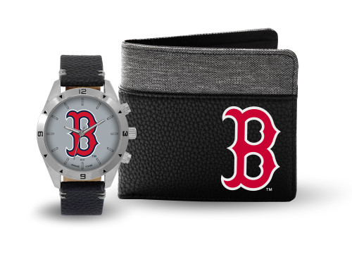 Boston Red Sox Men's Gift Set - MLB Watch and Wallet Combo by Game Time ...