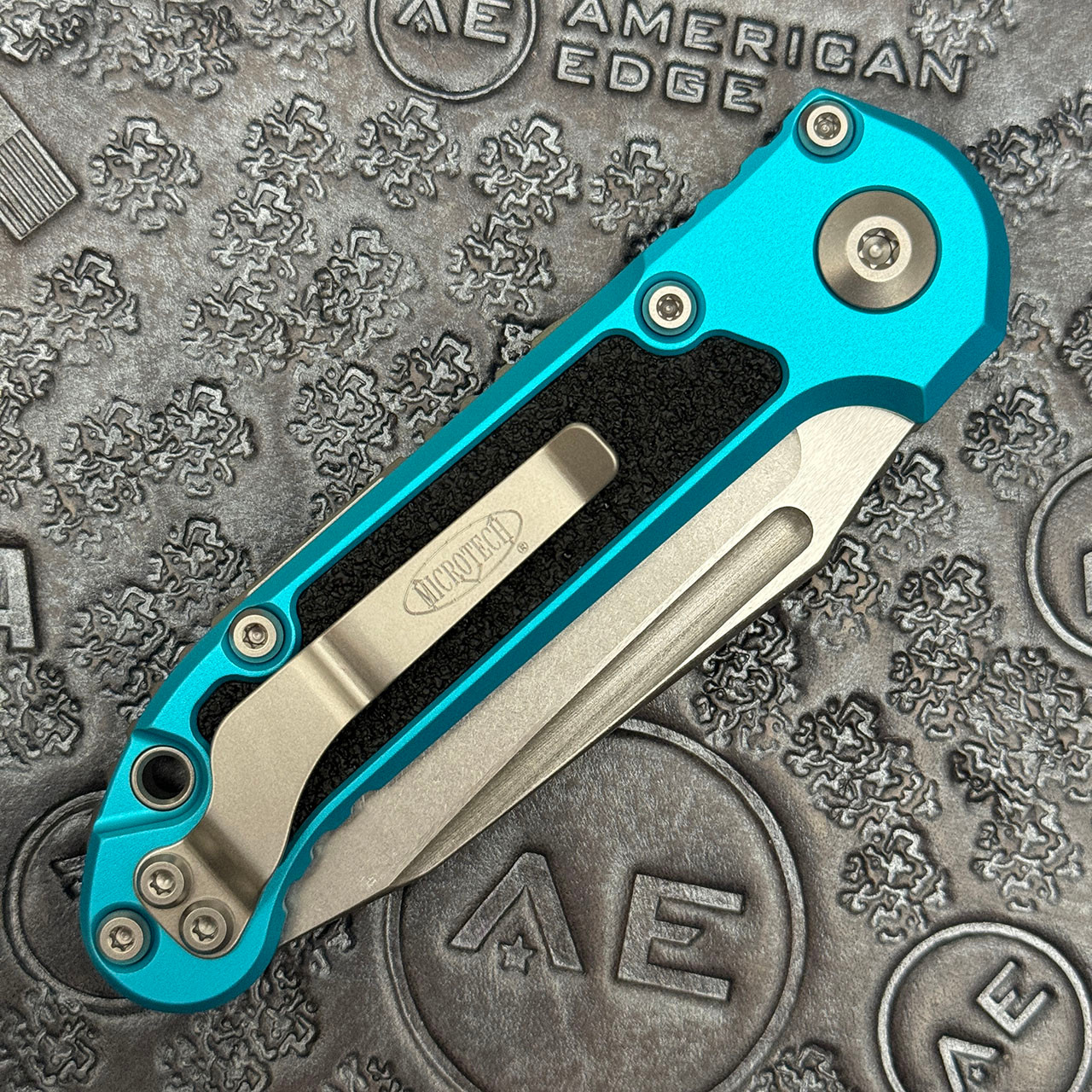 Microtech LUDT T/E Gen III Turquoise Stonewash Serrated 1136-11TQ ...