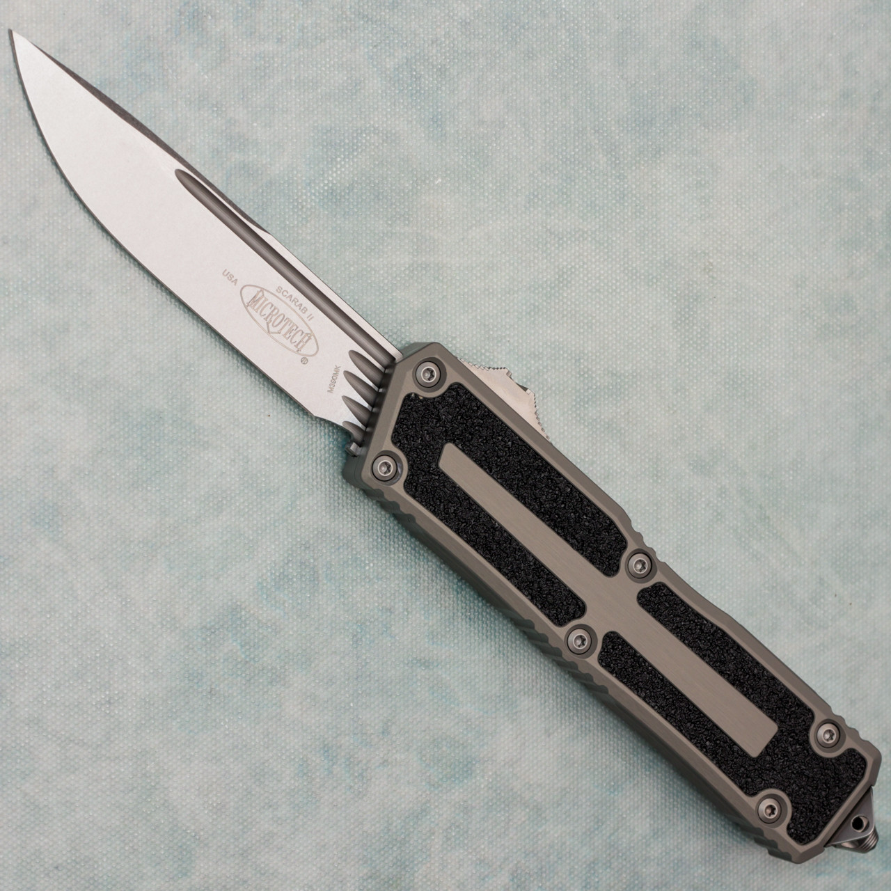 Microtech Scarab II Generation III S/E Natural Clear Stonewash Standard ...