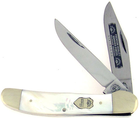 German Eye Brand Copperhead Mother of Pearl | American Edge Knives