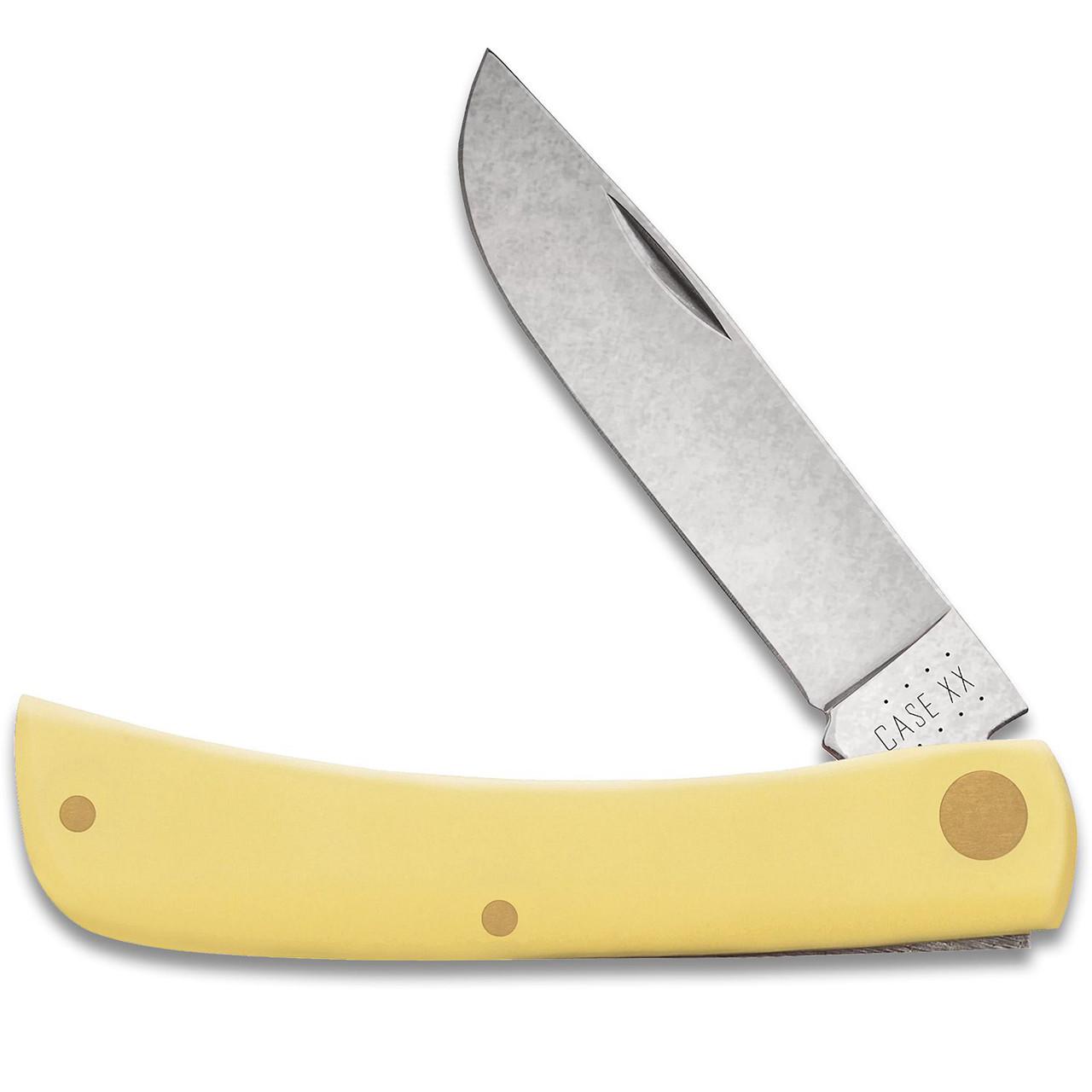 Case XX Sodbuster Jr. Yellow Handle Stonewash Carbon Steel Blade 3137CS ...