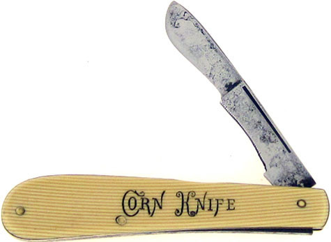 Solingen Antique Corn Knife Waterfall Celluloid | American Edge Knives