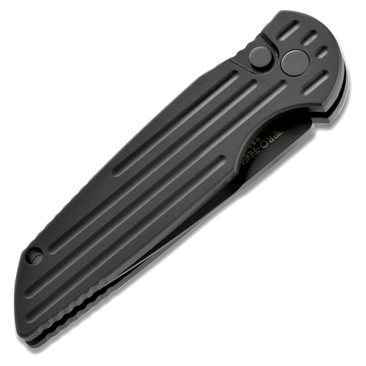Pro Tech Tr 3 L2 Left Handed Tactical Black Handle Dlc Blade American