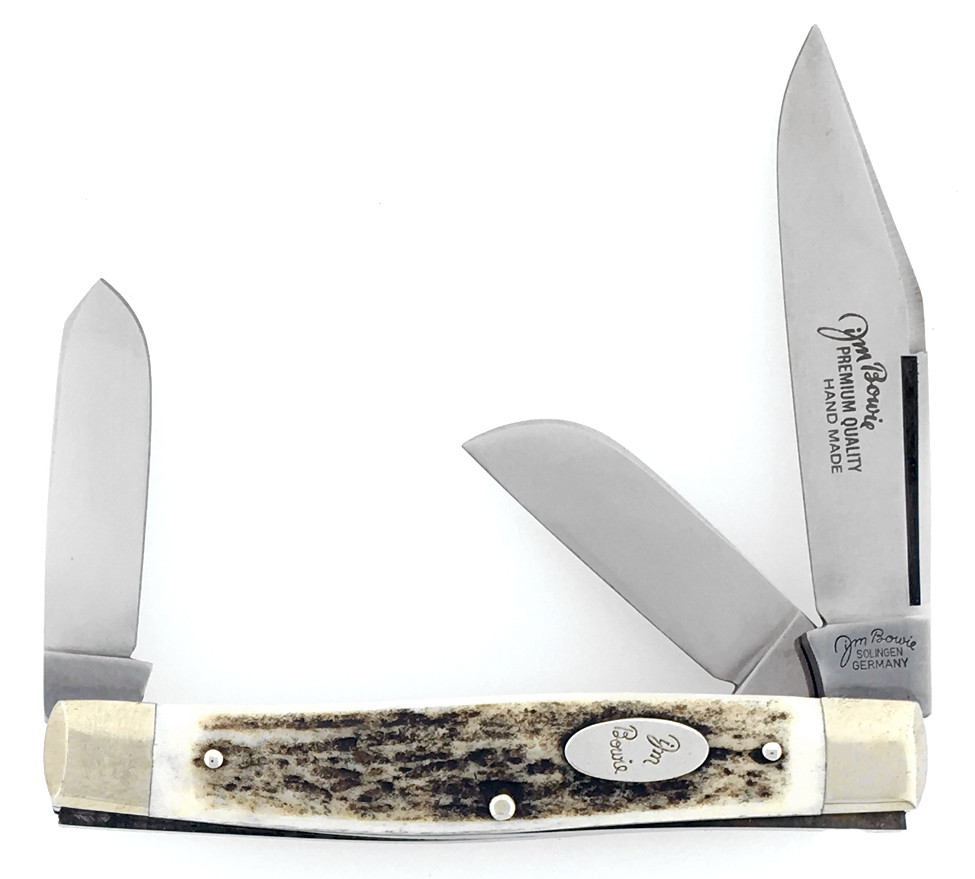 German Eye Brand Jim Bowie Large Stockman Genuine Stag JB425DS ...