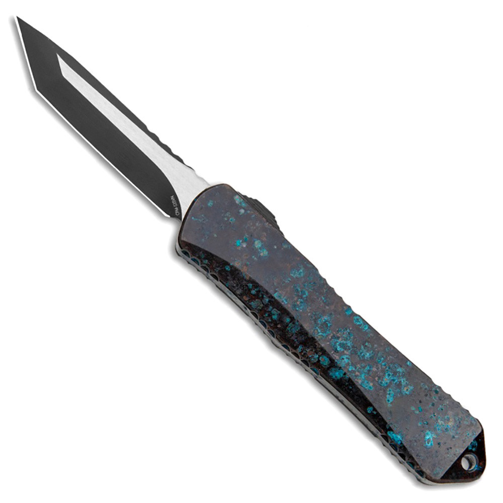 Heretic Knives Manticore E Tanto Shipwreck Chemtina Copper Top Carbon ...