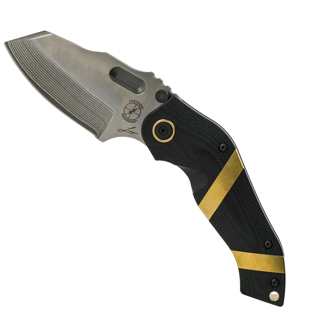 Sniper Bladeworks DMF Frame Lock 2020 Reload Edition Black G-10 Handle ...