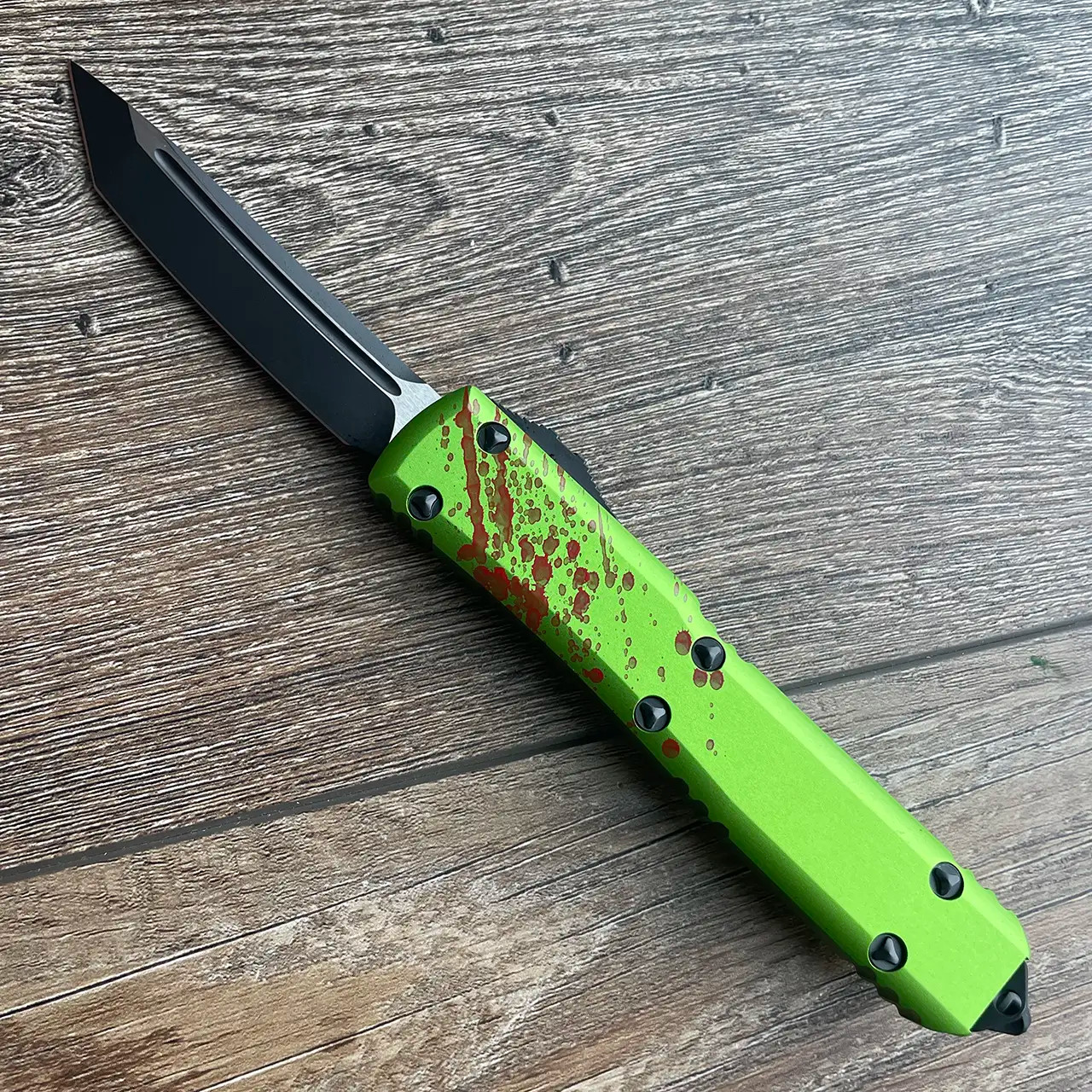 Microtech Ultratech T/E Zombietech Black Standard 123-1Z | American ...