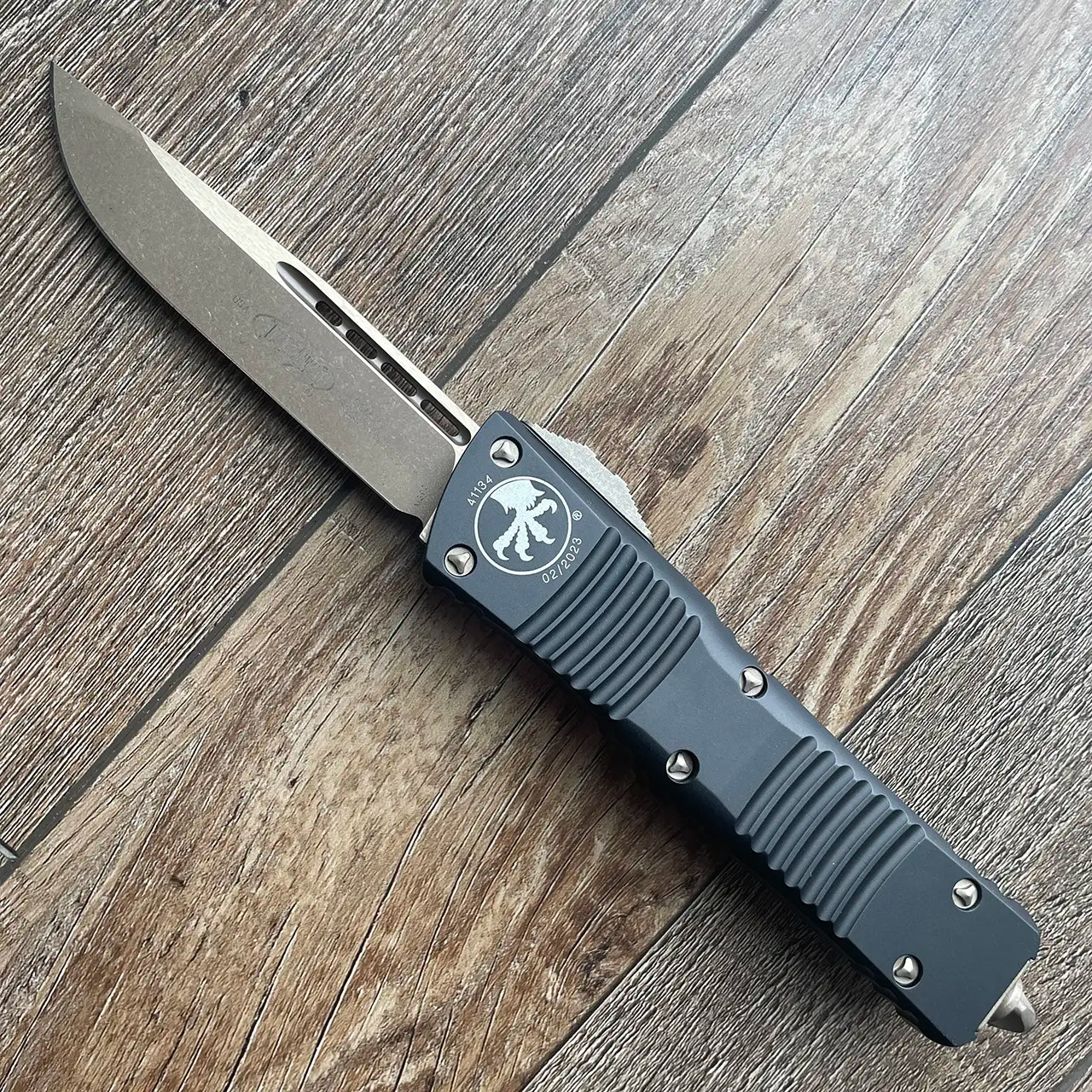 Microtech Combat Troodon Se Black Bronzed Apocalyptic Standard 143