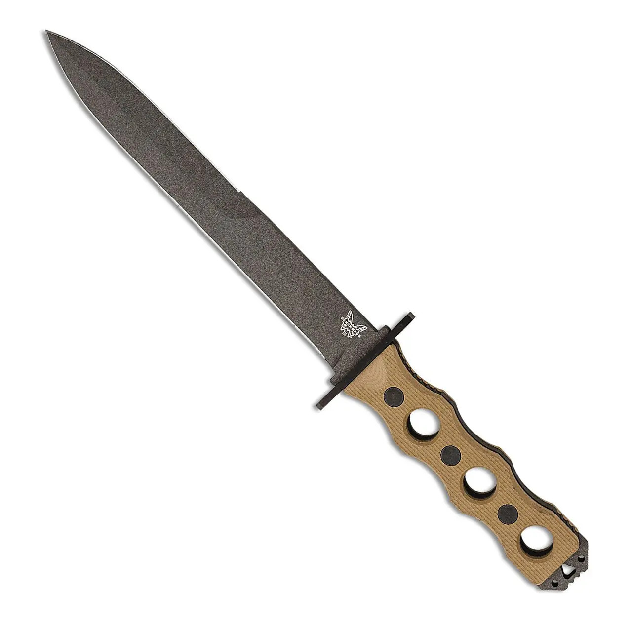 Benchmade SOCP Fixed Blade G10 Handle Black Blade 185BK | American Edge ...