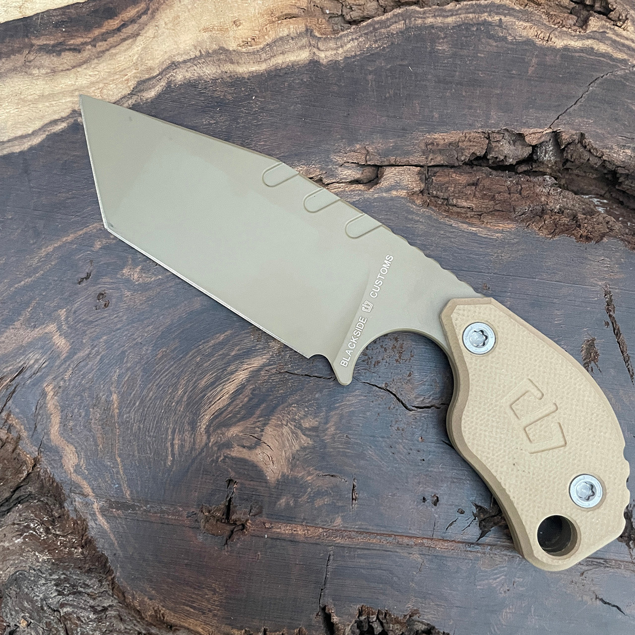 Blackside Customs Strider Knives SLCC Fixed Blade Tanto Carbon Fiber ...