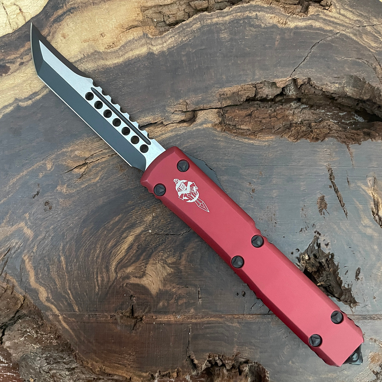 Microtech Ultratech Hellhound T/E Merlot Black Standard Signature ...