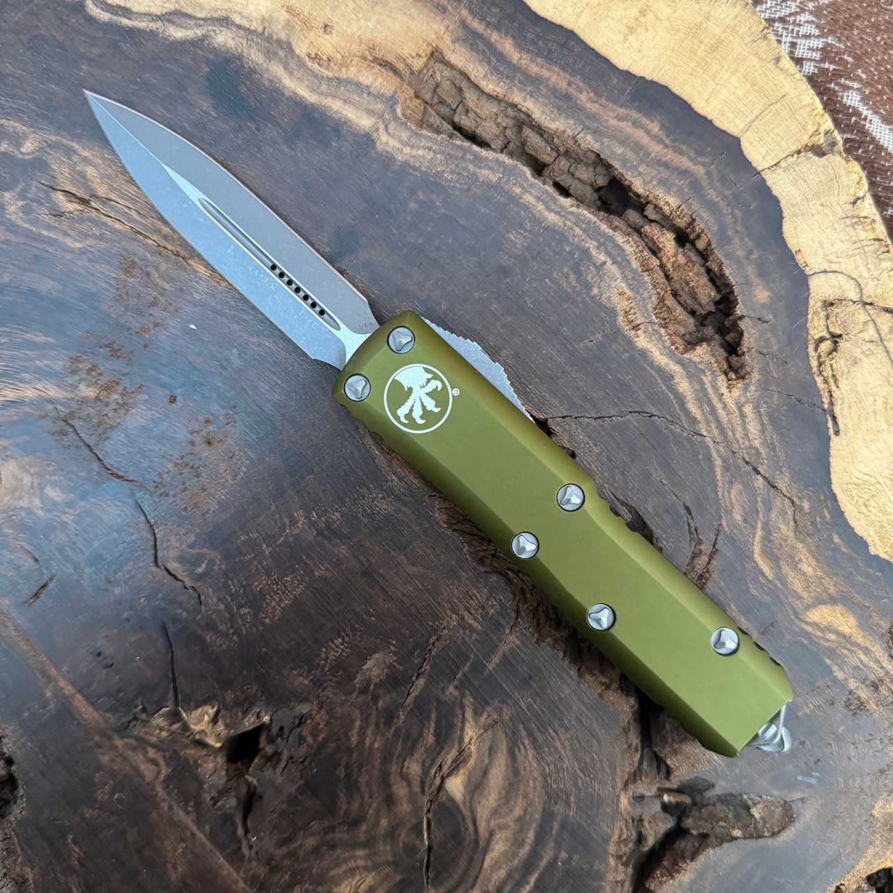 Microtech Utx 85 De Od Green Apocalyptic Standard 232 10apod