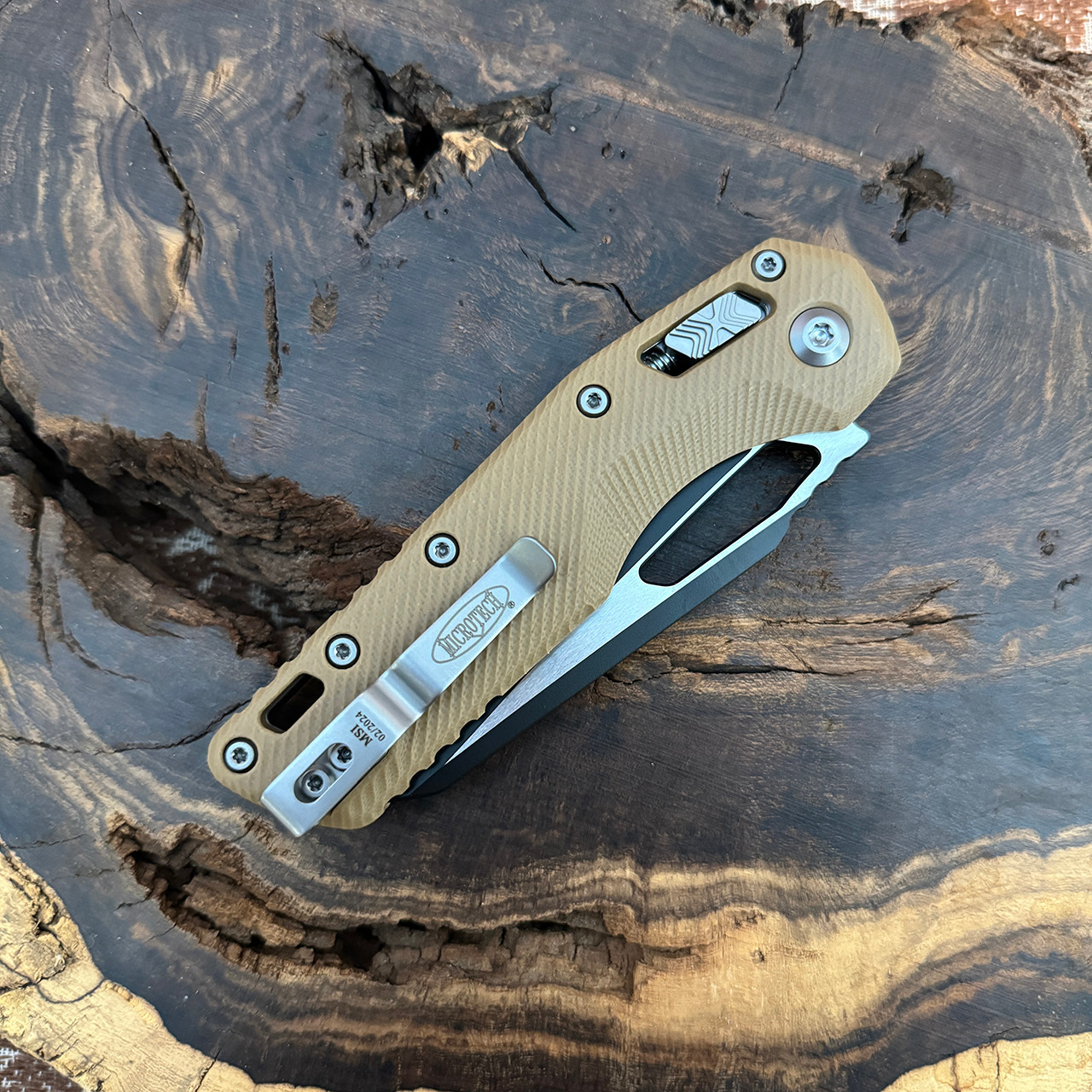 Microtech MSI RAM-LOK S/E Tan Fluted G-10 Serrated 210-2FLGTTA ...