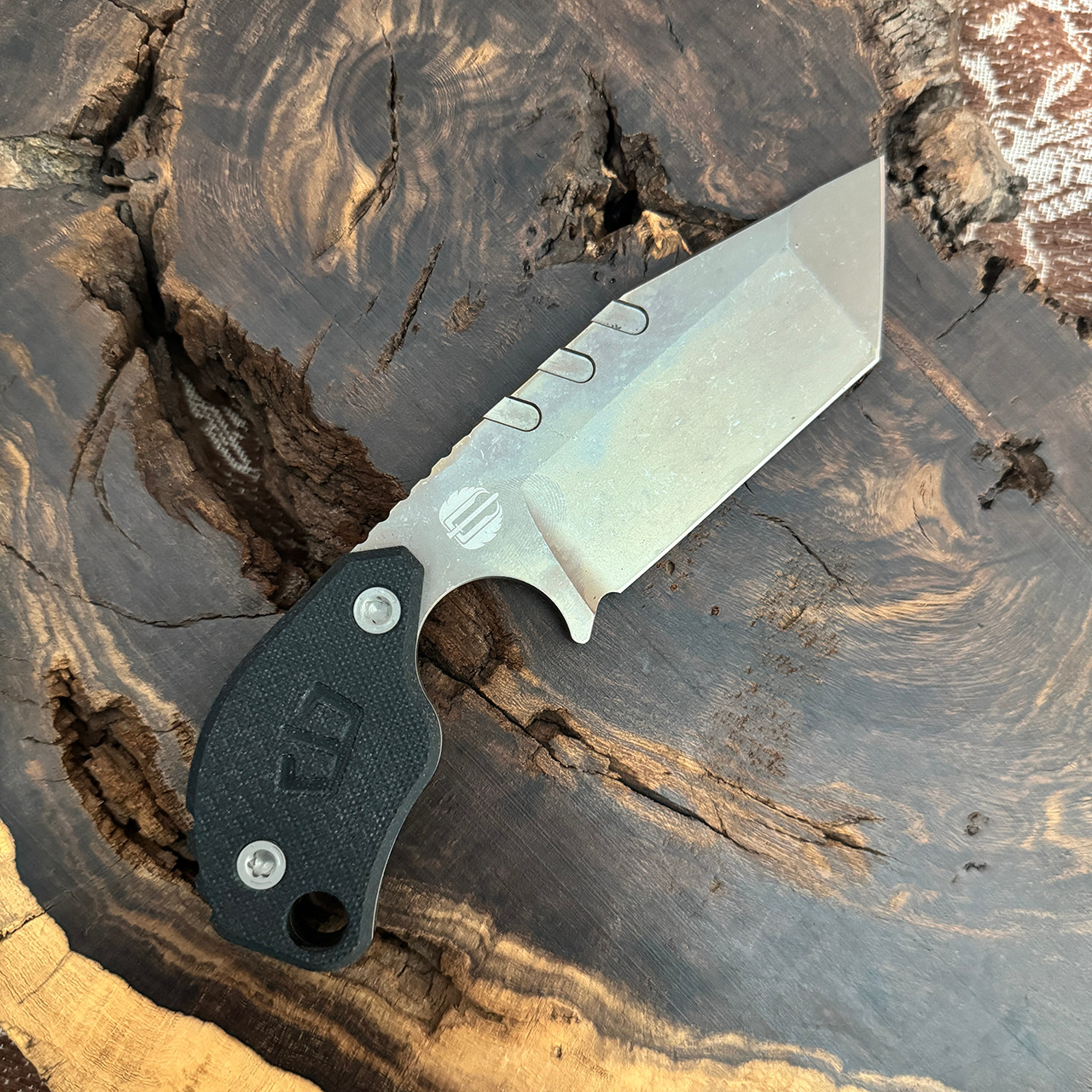 Blackside Customs Strider Knives SLCC Fixed Blade Tanto Black G10 ...