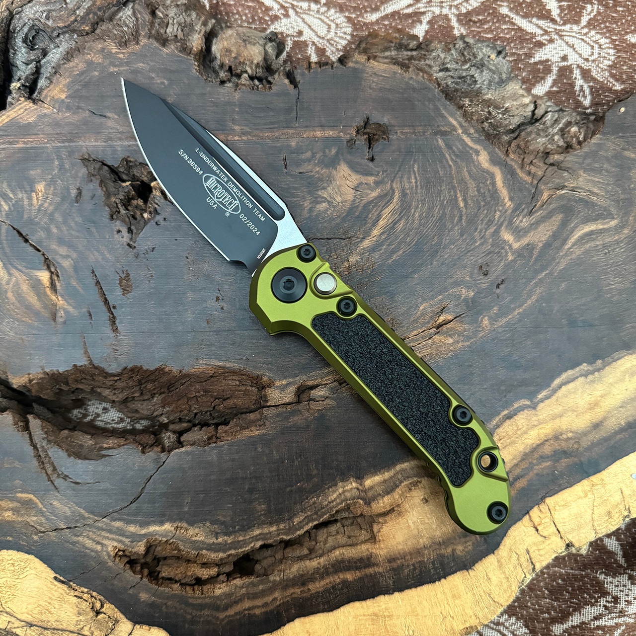 Microtech LUDT S/E Gen III OD Green Black Standard 1135-1OD | American ...