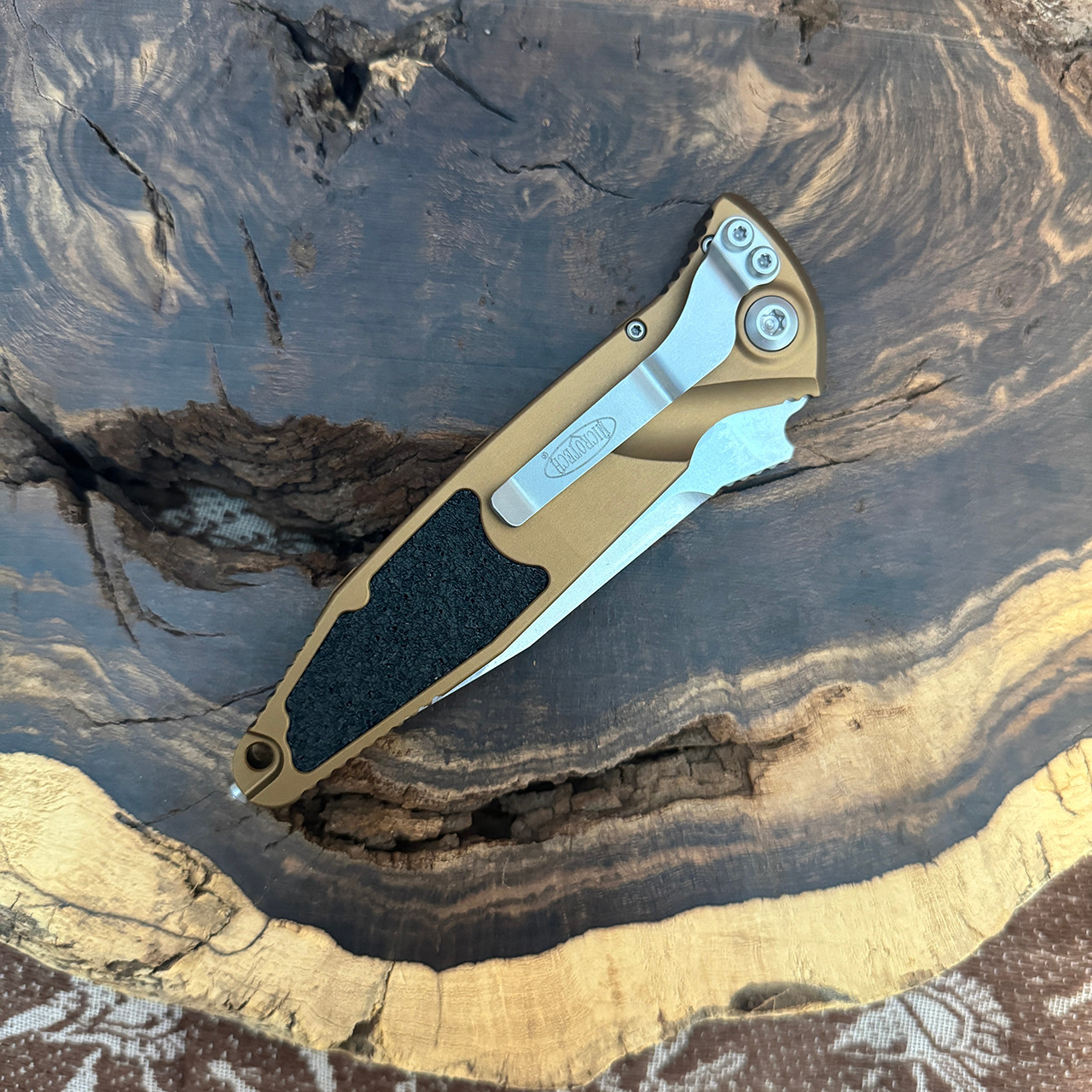 Microtech Socom Elite Auto S/E Tan Stonewash Standard 160A-10TA ...