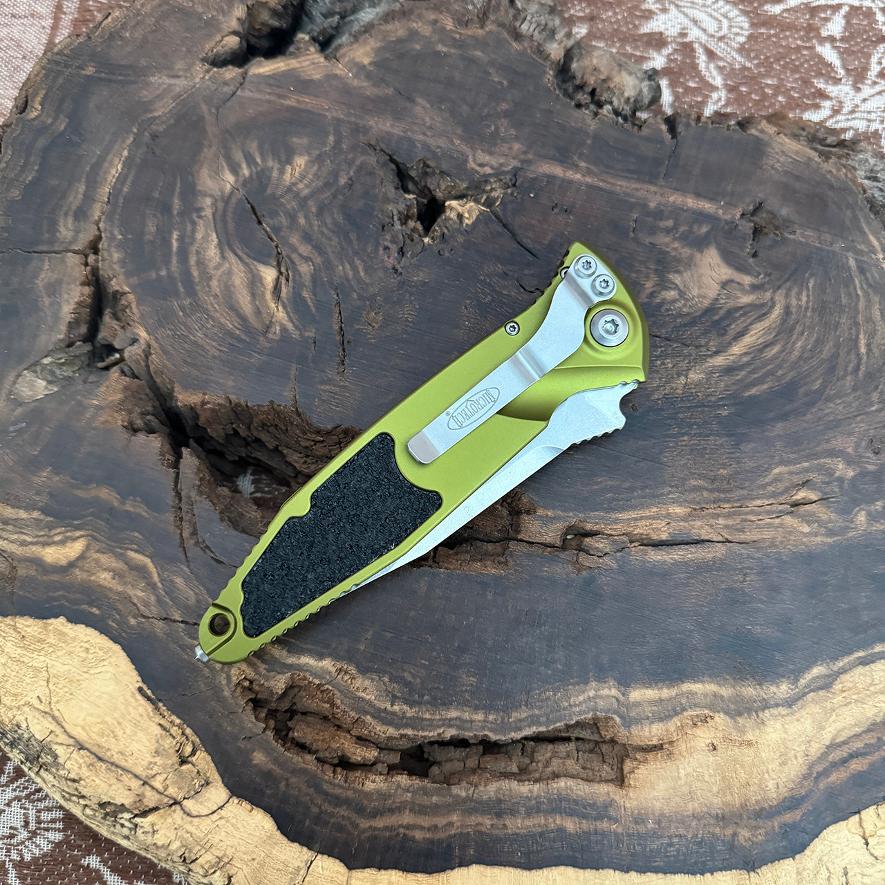 Microtech Socom Elite Auto S/E OD Green Stonewash Standard 160A-10OD ...