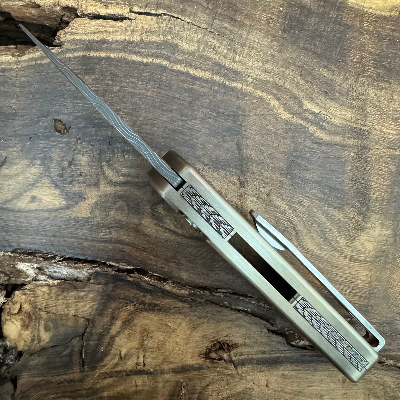 Pro-Tech 2022 Sprint Custom 003 Bruce Shaw Engraved Bronze Titanium ...