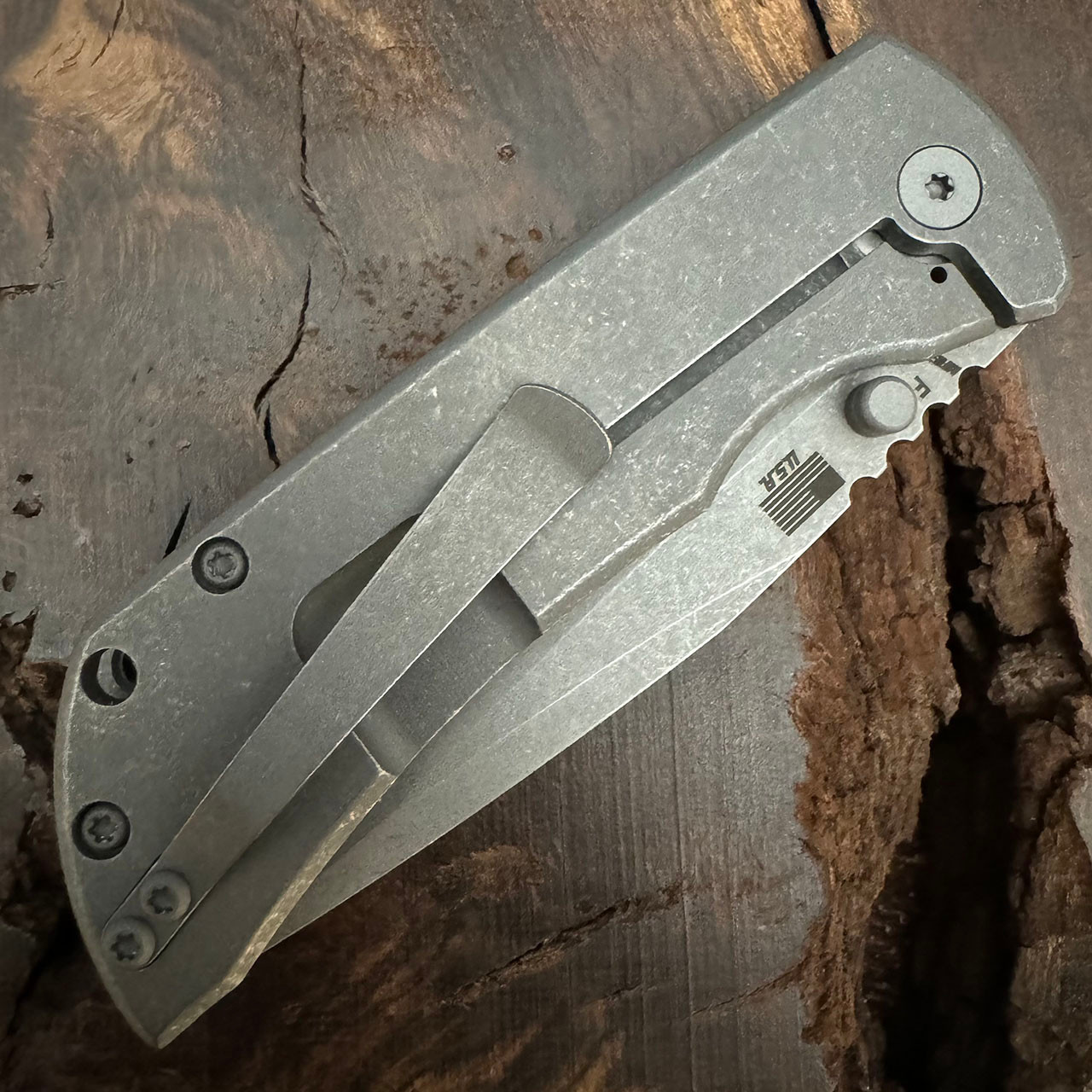 McNees Knives PM MAC 2 3.5 Gen 2 Atomic Smooth Titanium Handle Matte ...