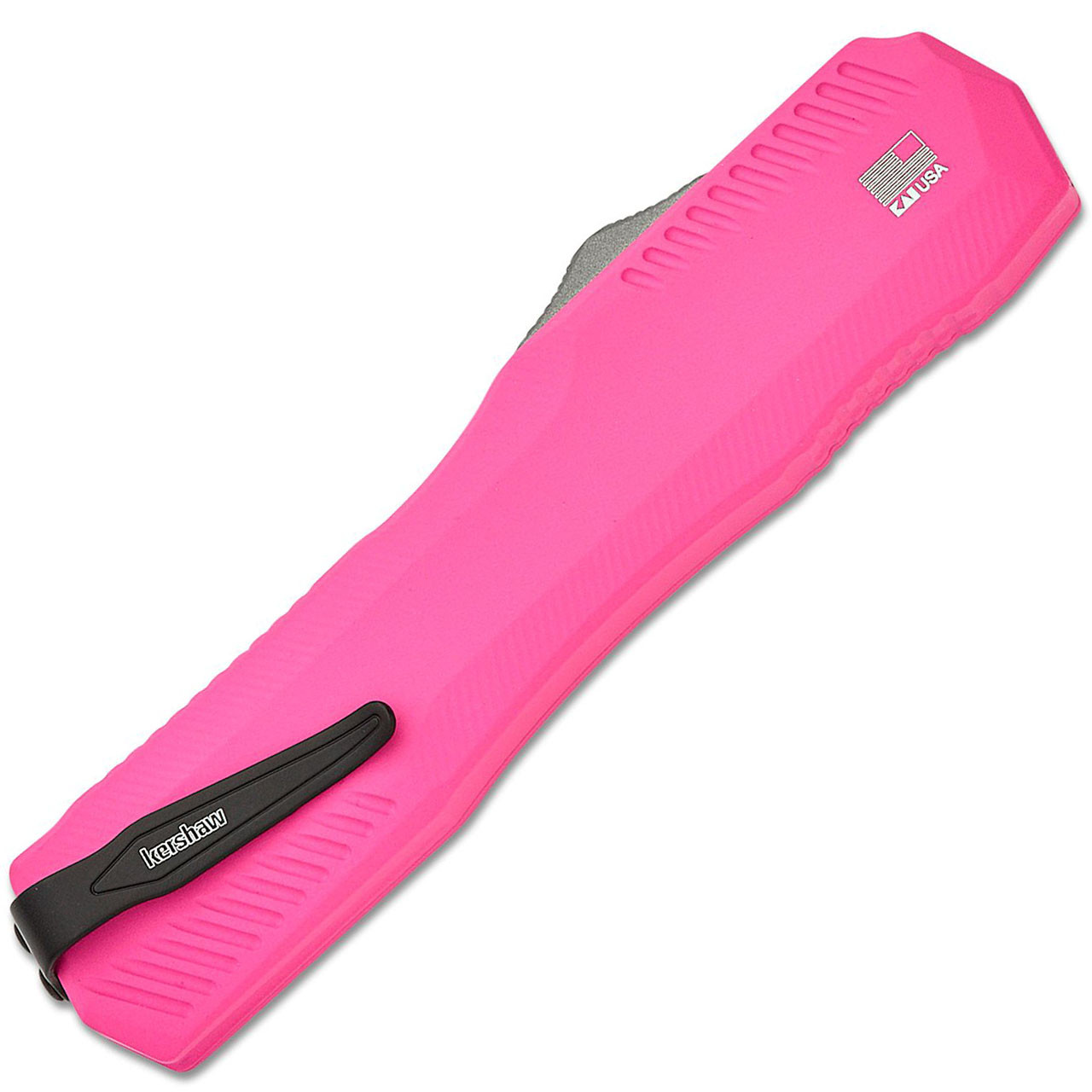 Kershaw Livewire Automatic Pink Aluminum Handle Stonewashed Magnacut ...