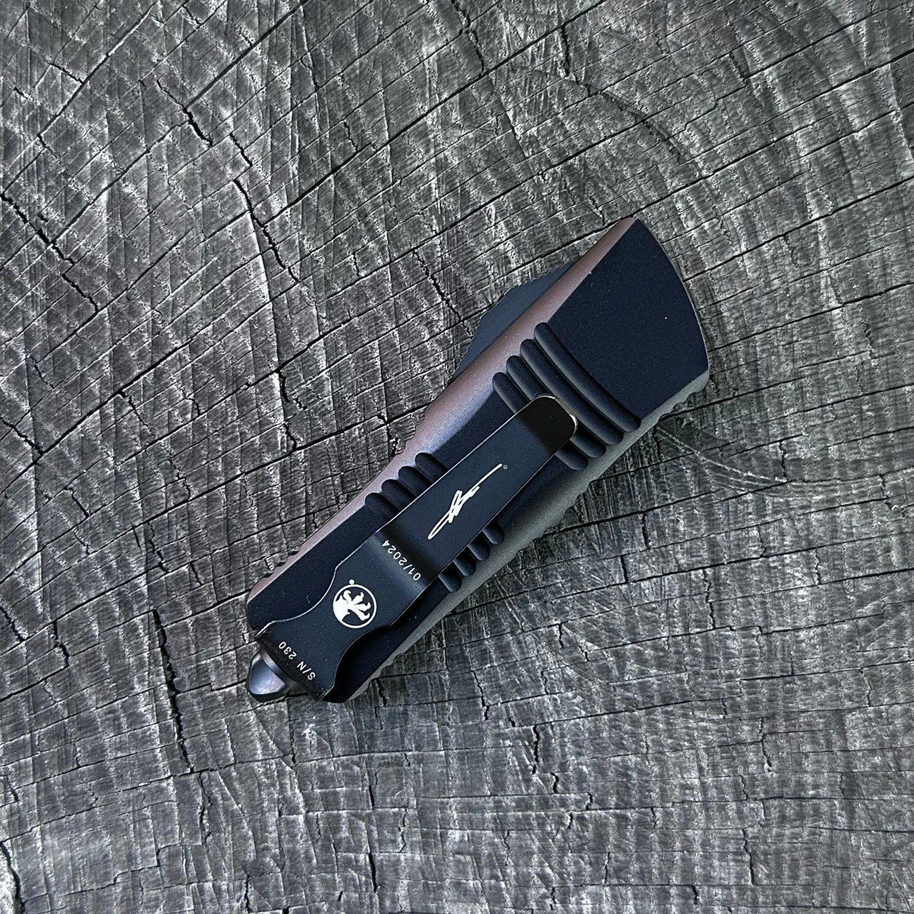 Microtech Mini Troodon D/E Jade G10 Top Black Standard Signature Series ...