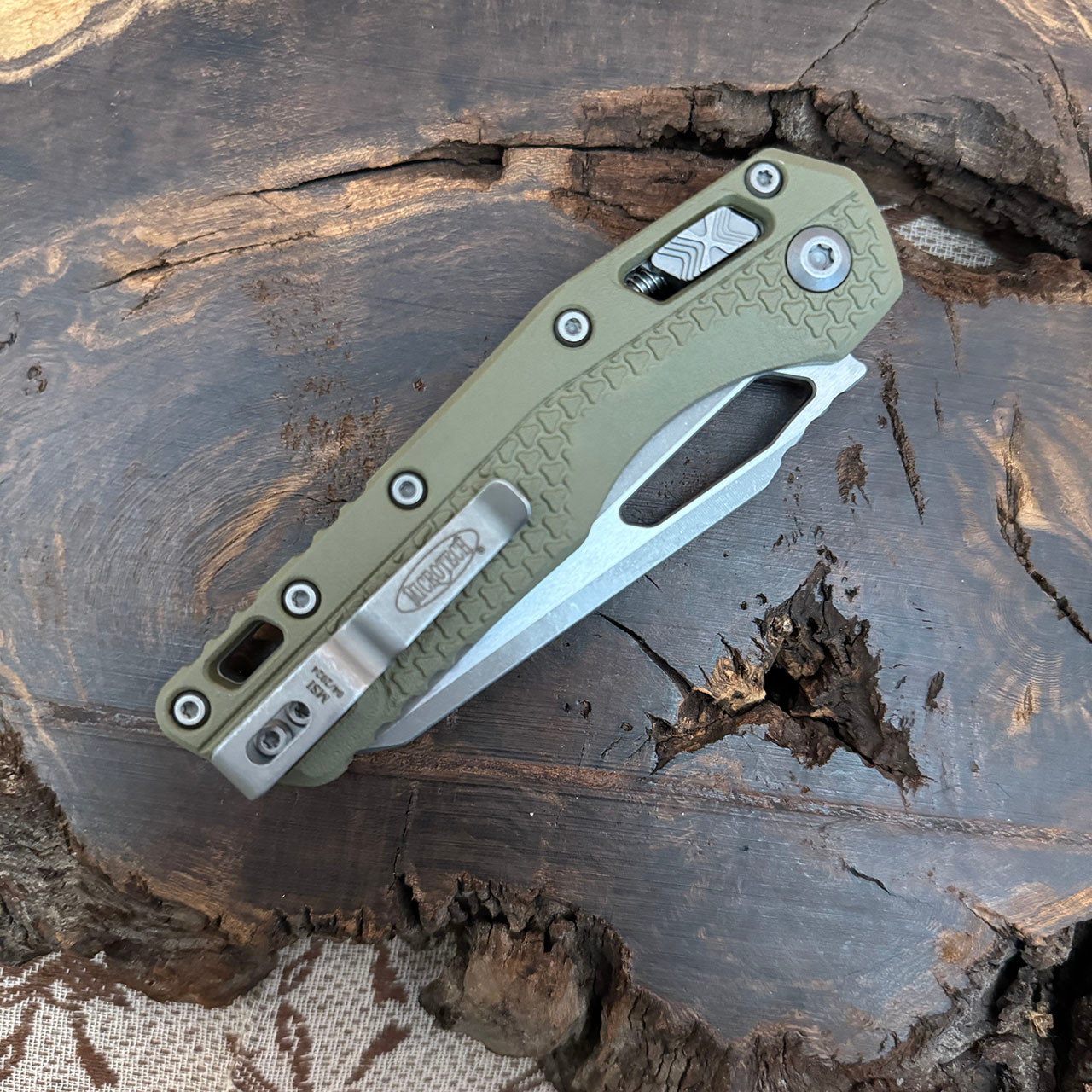 Microtech MSI RAM-LOK S/E OD Green Tri-Grip Polymer Apocalyptic ...