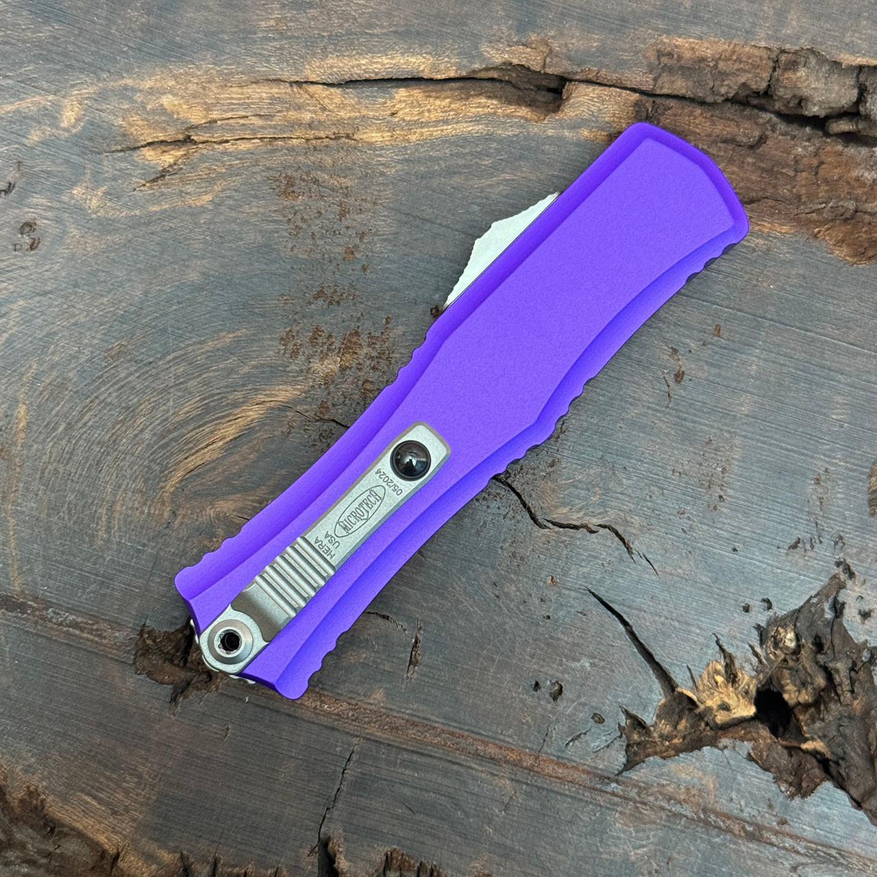 Microtech Hera II Mini Bayonet Purple Satin Standard 1701M-4PU ...