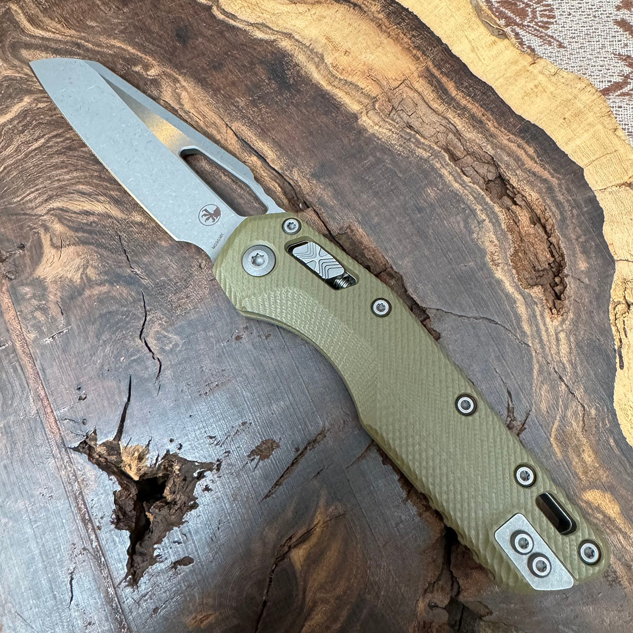 Microtech MSI RAM-LOK Fluted OD Green G-10 Handle Apocalyptic Standard ...