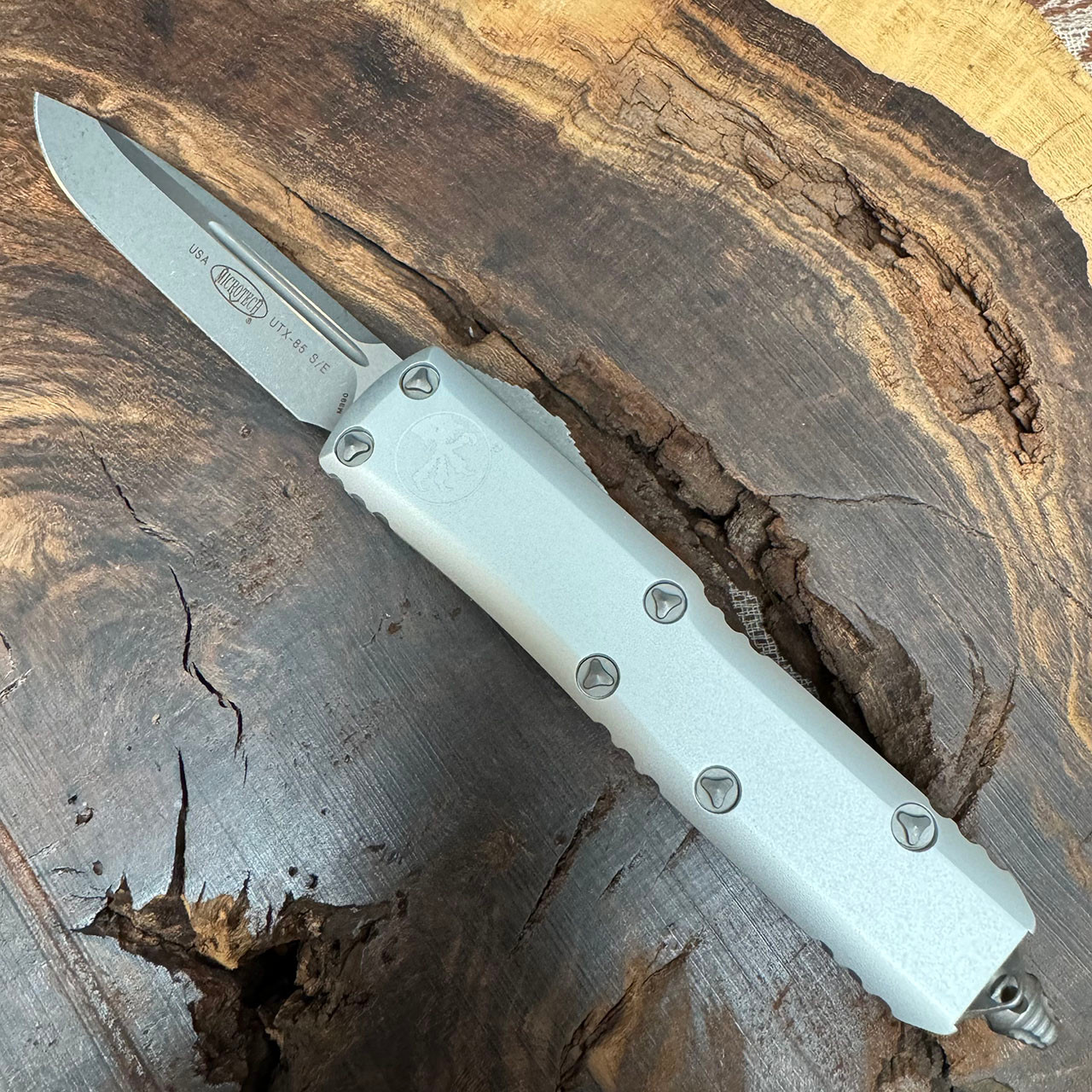Microtech UTX-85 S/E Clear Apocalyptic Standard 231-10APCR | American ...
