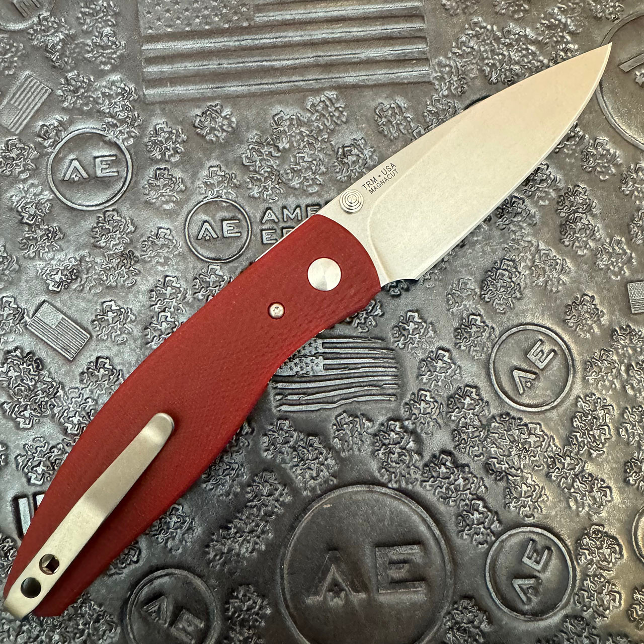 Three Rivers Manufacturing TRM Atom Liner Lock Lizard Skin Textured ...