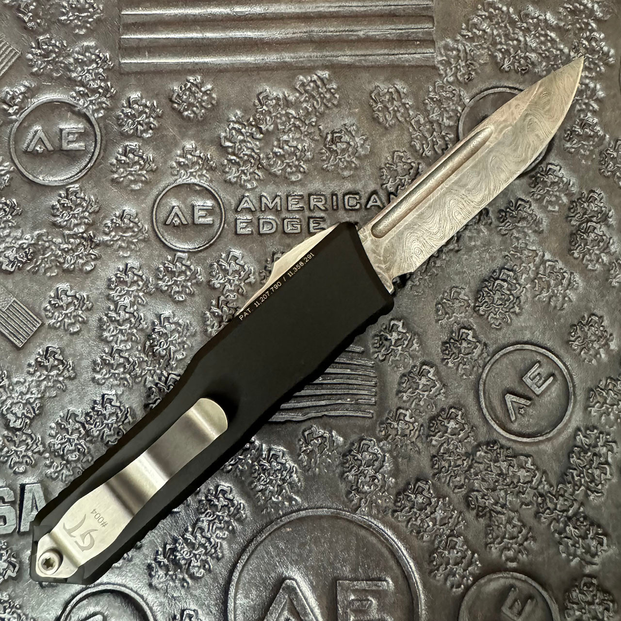 Guardian Tactical GTX-025 S/E Black Handle Polished Damascus Blade ...