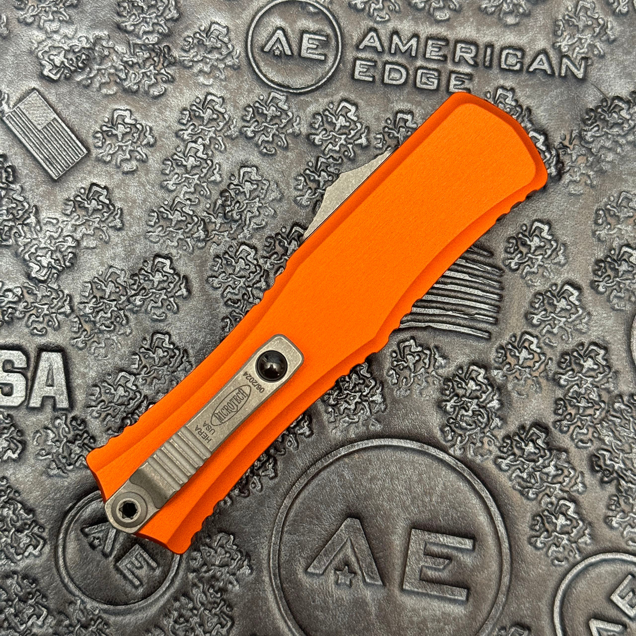 Microtech Hera Ii Mini De Orange Apocalyptic Full Serrated 1702m