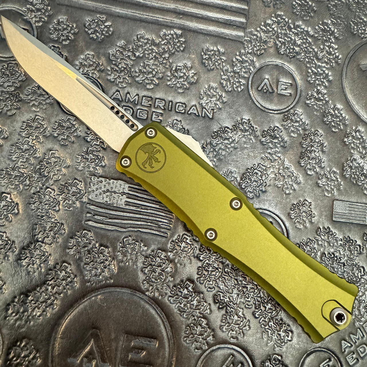 Microtech Hera II Mini Recurve OD Green Stonewash Standard 1705M-10OD ...