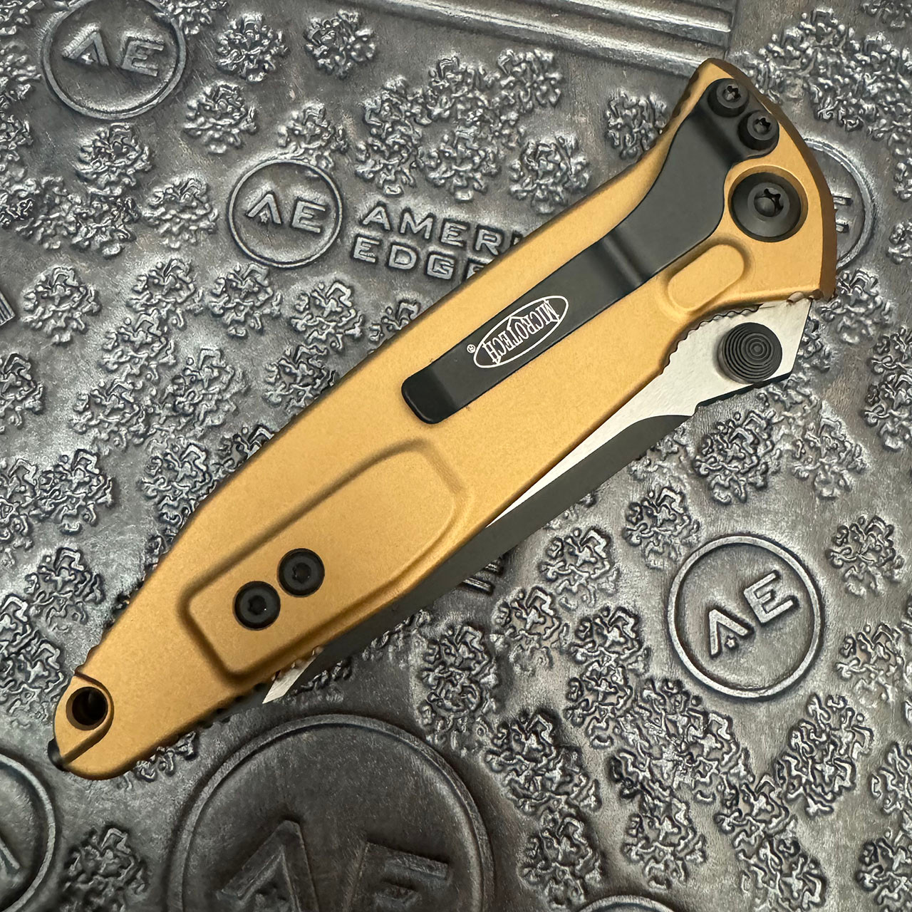 Microtech Socom Elite Manual Te Tan Black Partial Serrated 161 2ta