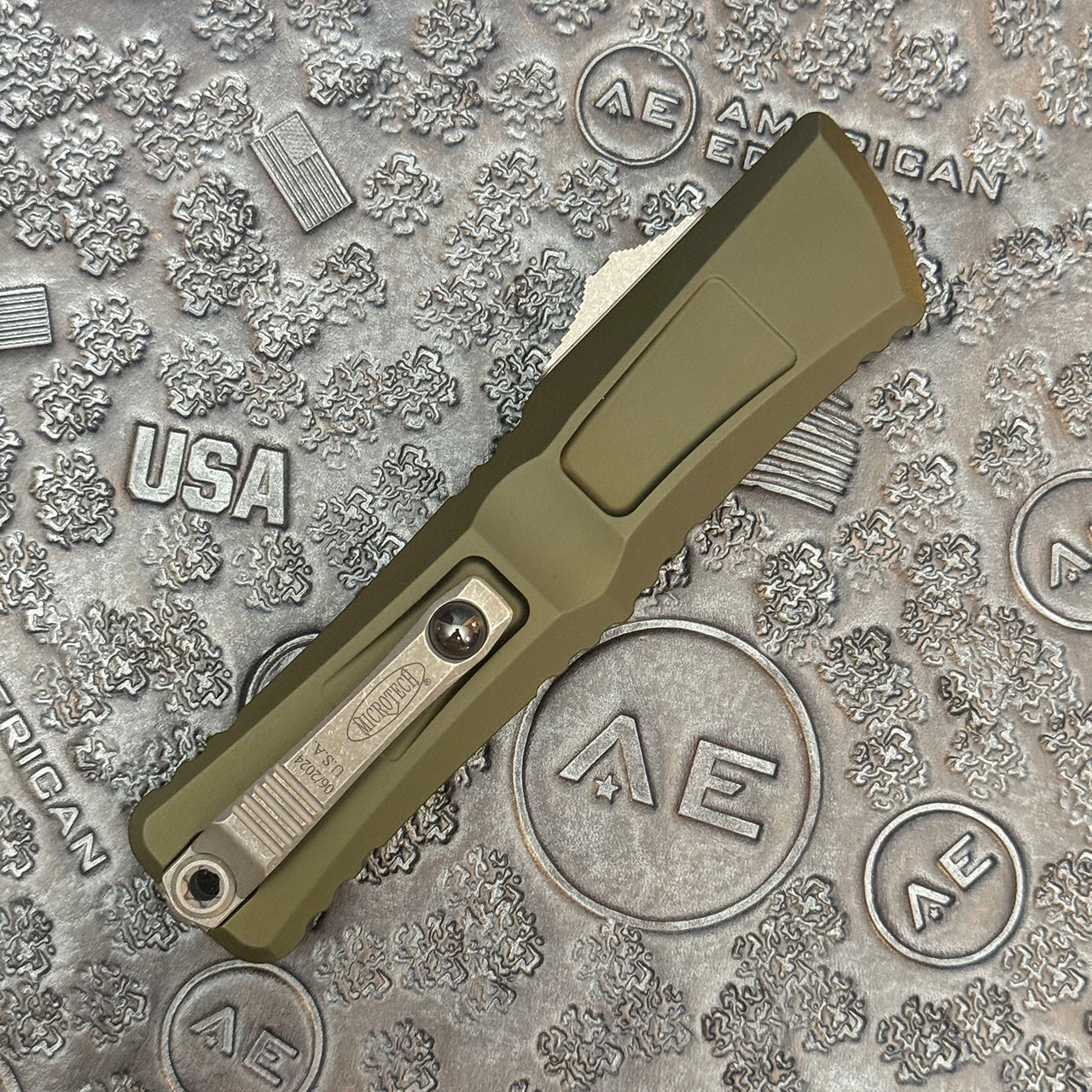 Microtech Combat Troodon D/E Gen III OD Green Apocalyptic Serrated 1142 ...