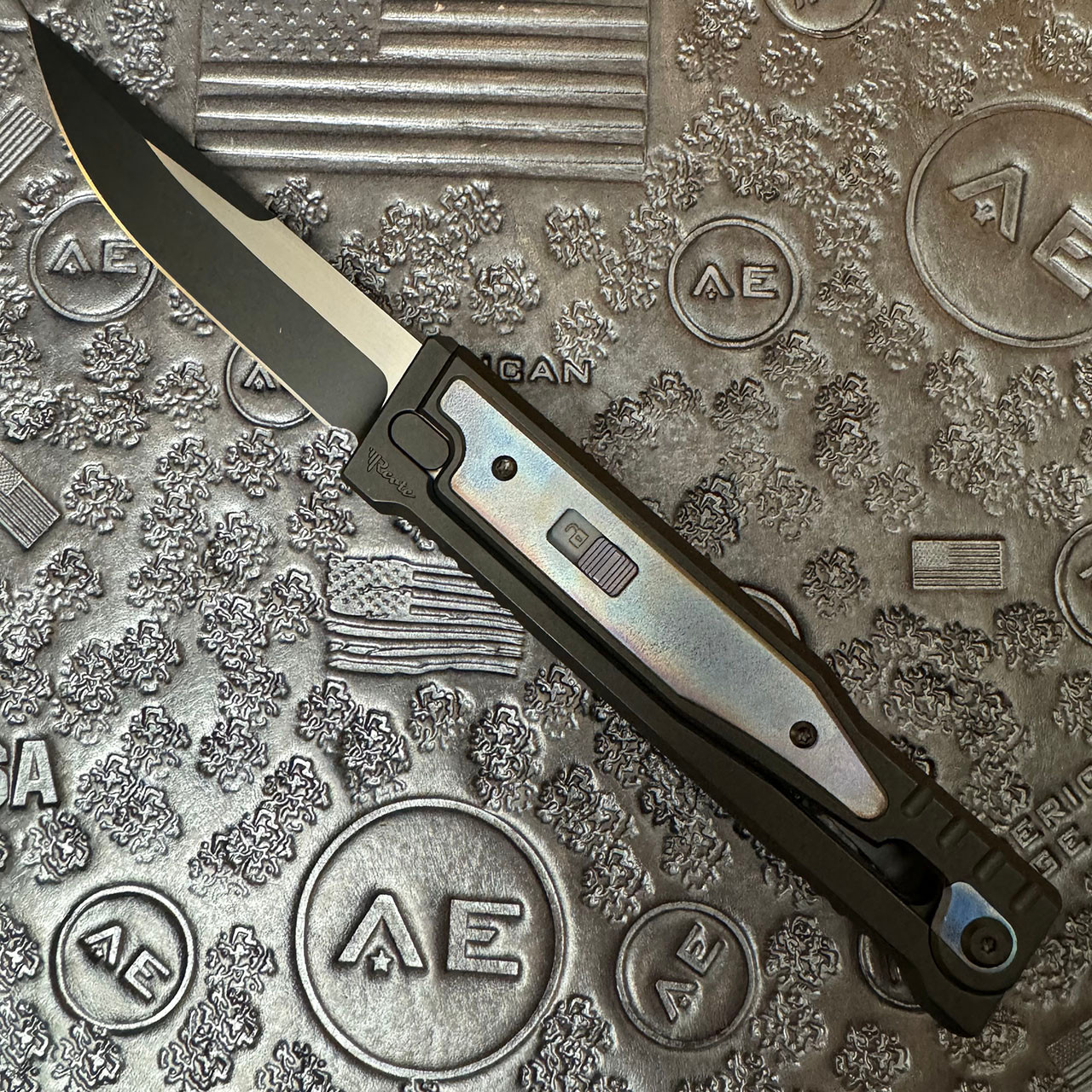 Reate Exo V2 Se Gravity Knife Titanium Pvd Handle W Titanium Heat
