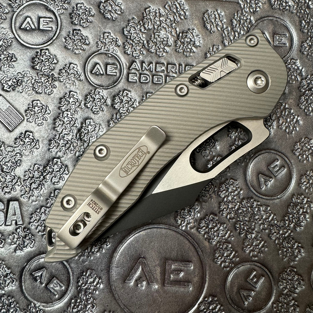 Microtech Borka Stitch RAM-LOK S/E Fluted Natural Clear Aluminum Part ...