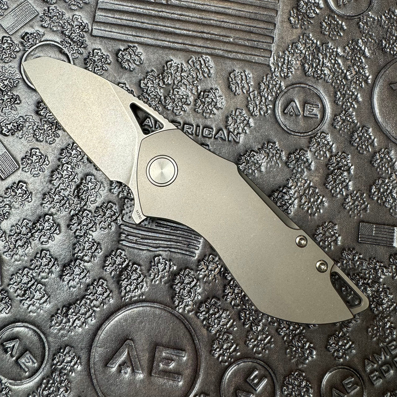 Grissom Knife and Tool Riverstone Frame Lock Titanium Handles ...