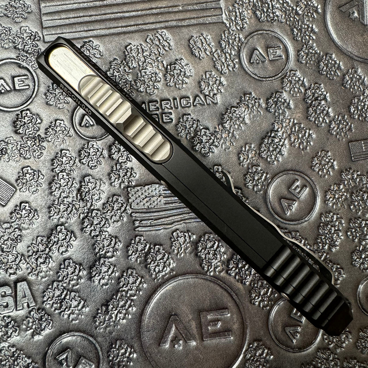 Guardian Tactical RECON-040 S/E Black Handle Two Tone Serrated Blade ...
