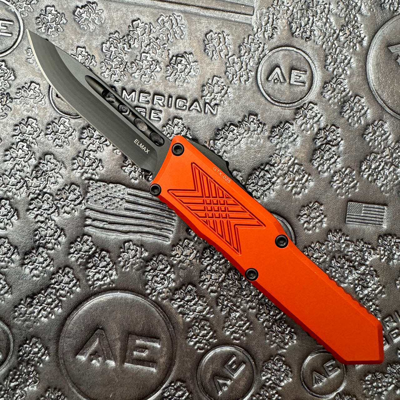 Guardian Tactical GTX-025 S/E Burnt Orange Handle Black Blade 12-4111BO ...