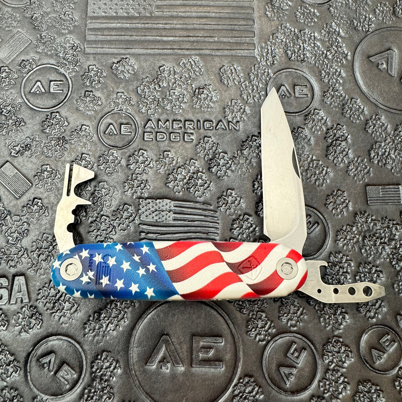 American Service Knife (ASK) Washington Slip Joint American Flag ...
