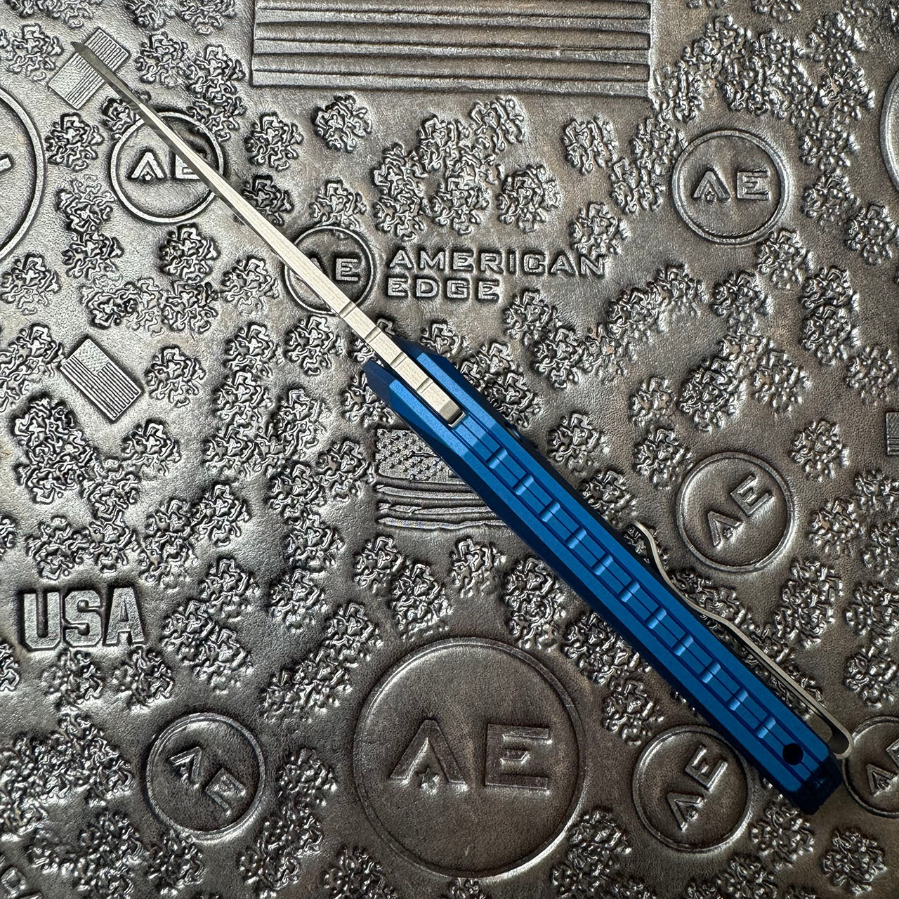 Pro-Tech Sinkevich Oligarch Auto Blue Aluminum Handles Stonewashed ...