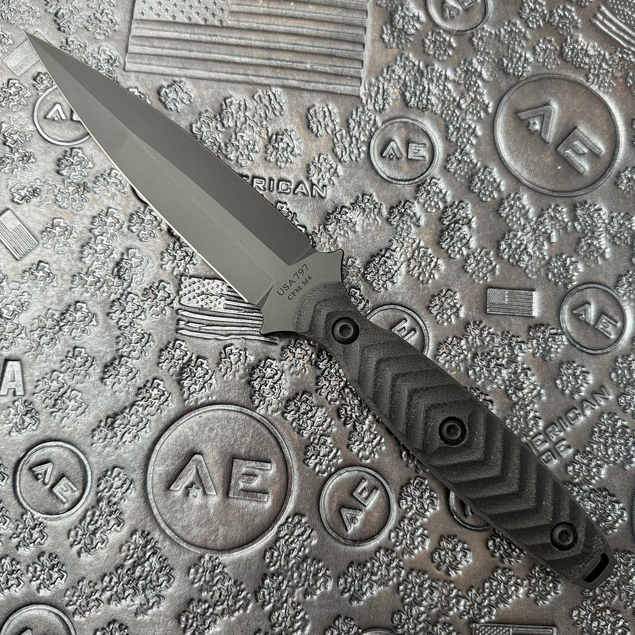 Toor Knives Specter Dagger Fixed Blade Black G10 Handle SOCOM Black KG ...