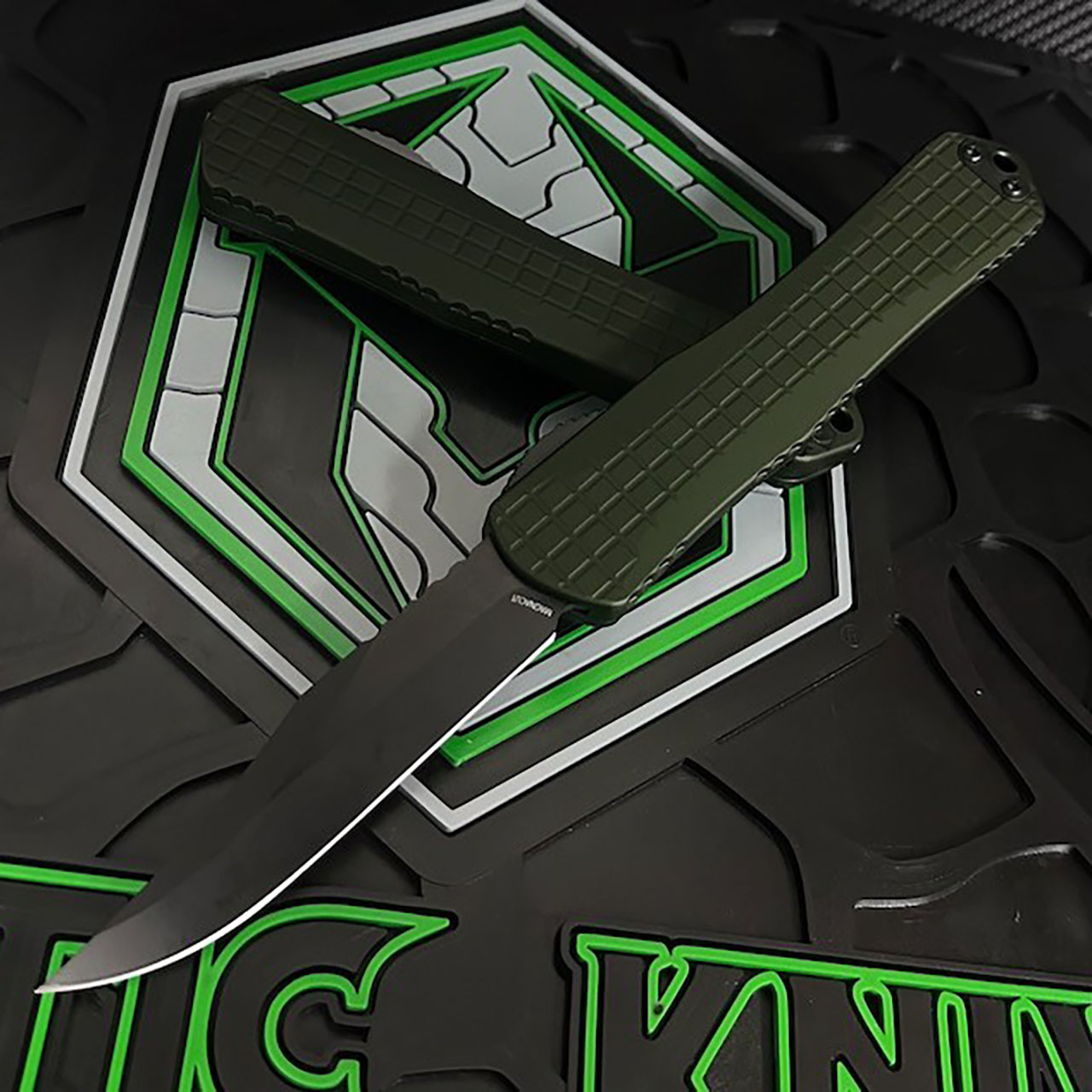 Heretic Knives Manticore X Bowie Od Green Frag Handle Dlc Standard