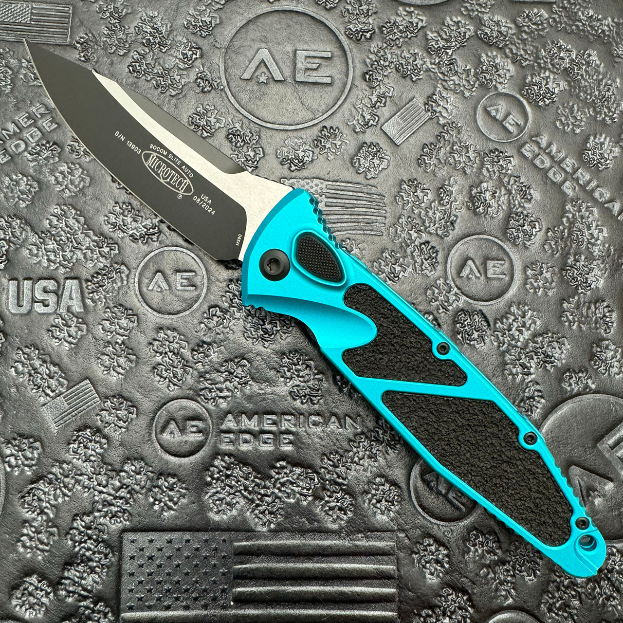 Microtech Socom Elite Auto S/E Turquoise Standard 160A-1TQ | American ...