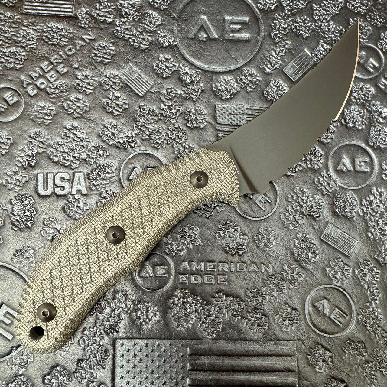 Bastinelli Creations Chopper S/E Fixed Blade Black Micarta Handle Black ...
