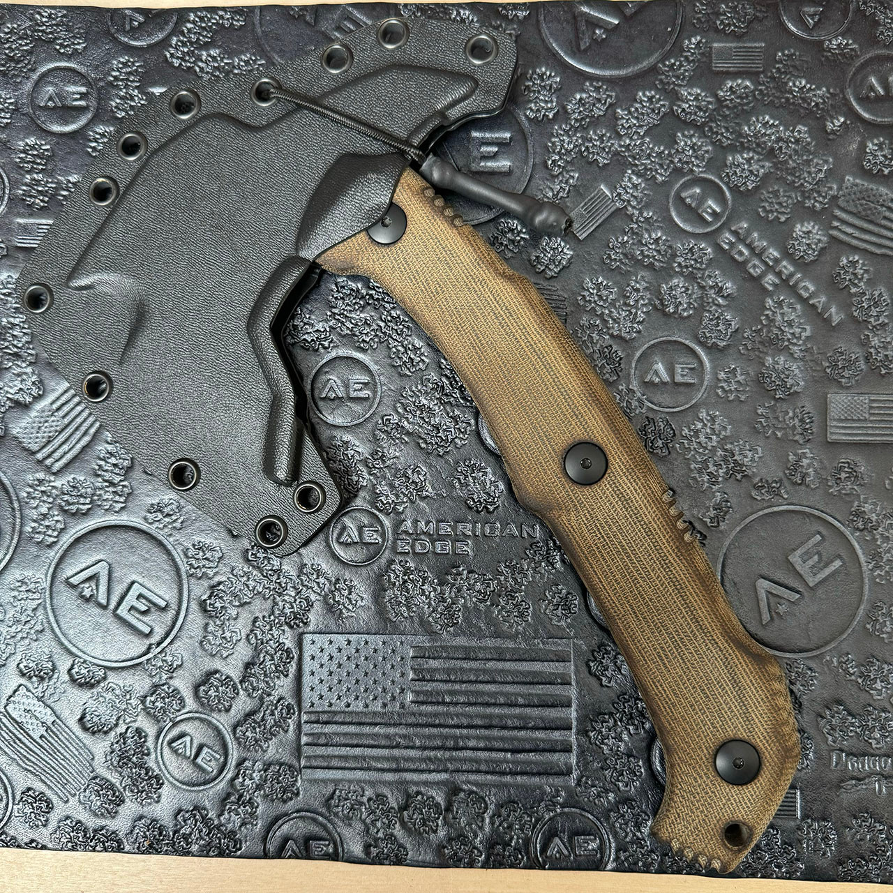 Bastinelli Creations Addiction Axe Tomahawk Custom Torched OD Green ...